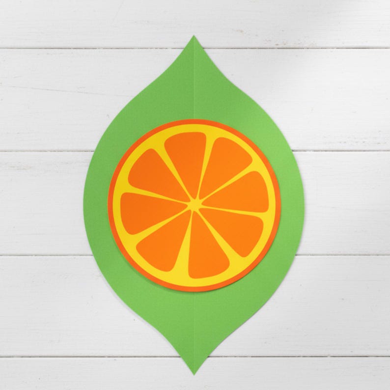 Orange Cut-and-paste Craft | Printable Fruit Activity for Kids - Etsy