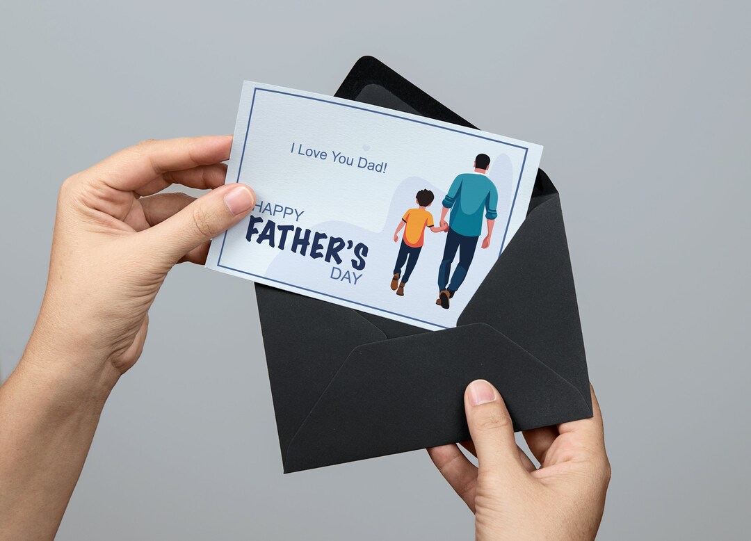 Father's Day Printable Card, Digital Mothers Day Card, Greeting Card ...