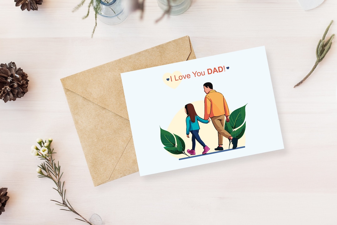 Father's Day Printable Card, Digital Mothers Day Card, Greeting Card ...