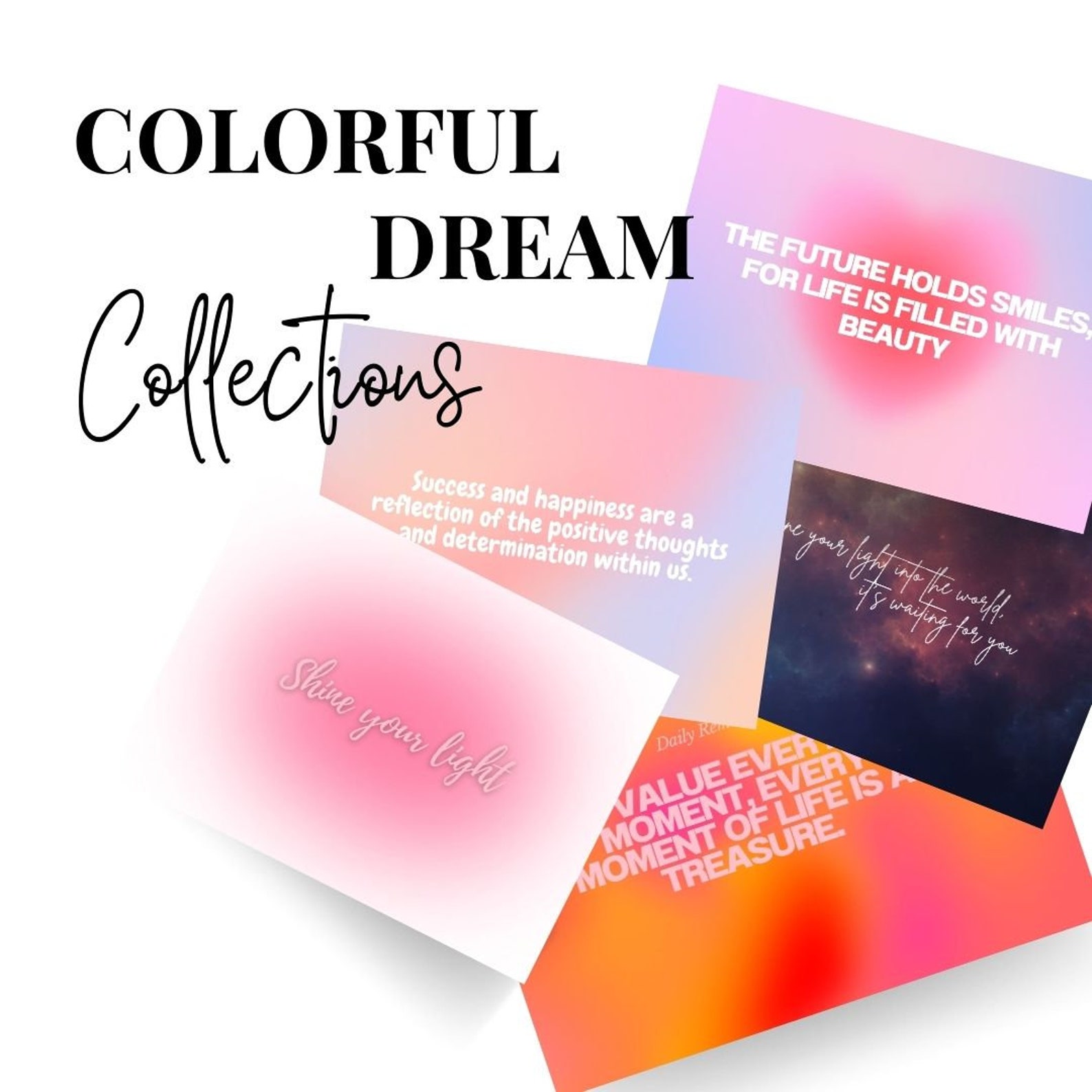 Colorful Dream Collections Desktop & iPad Wallpapers - Etsy