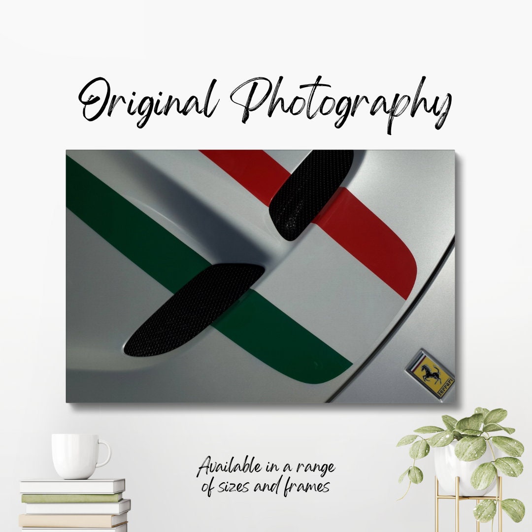 Original Colour Photograph of the Ferrari Badge on the Front of a ...