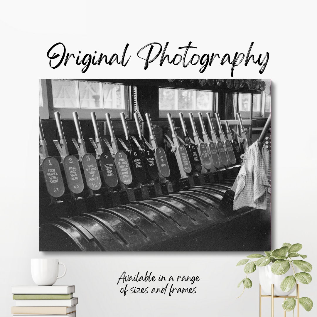 Original Monochrome Photograph of the Signal Box at Sheffield Park ...
