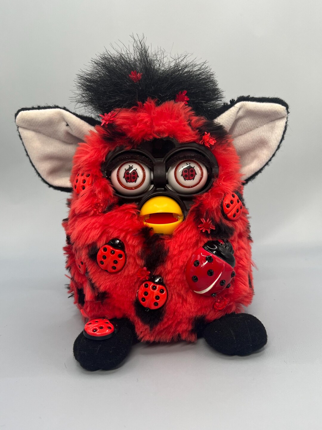 Custom One of a Kind Ladybug Ladybird Red and Black Vintage Furby Non ...