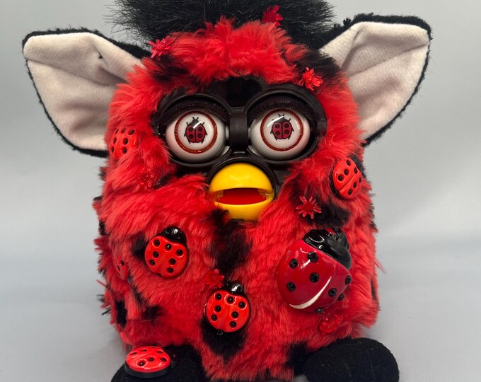 Custom One of a Kind Ladybug Ladybird Red and Black Vintage Furby Non ...