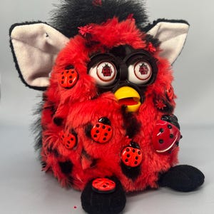 Custom One of a Kind Ladybug Ladybird Red and Black Vintage Furby Non ...