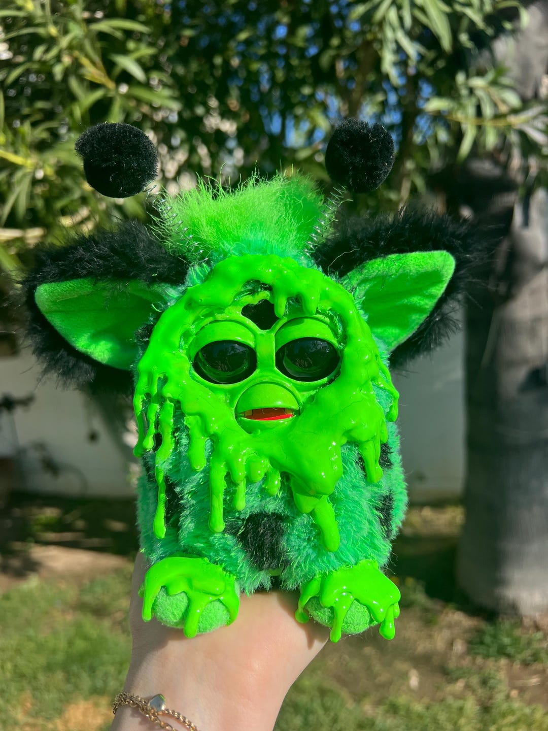 Custom Spotted Alien Furby Art Non Working for Display - See ...