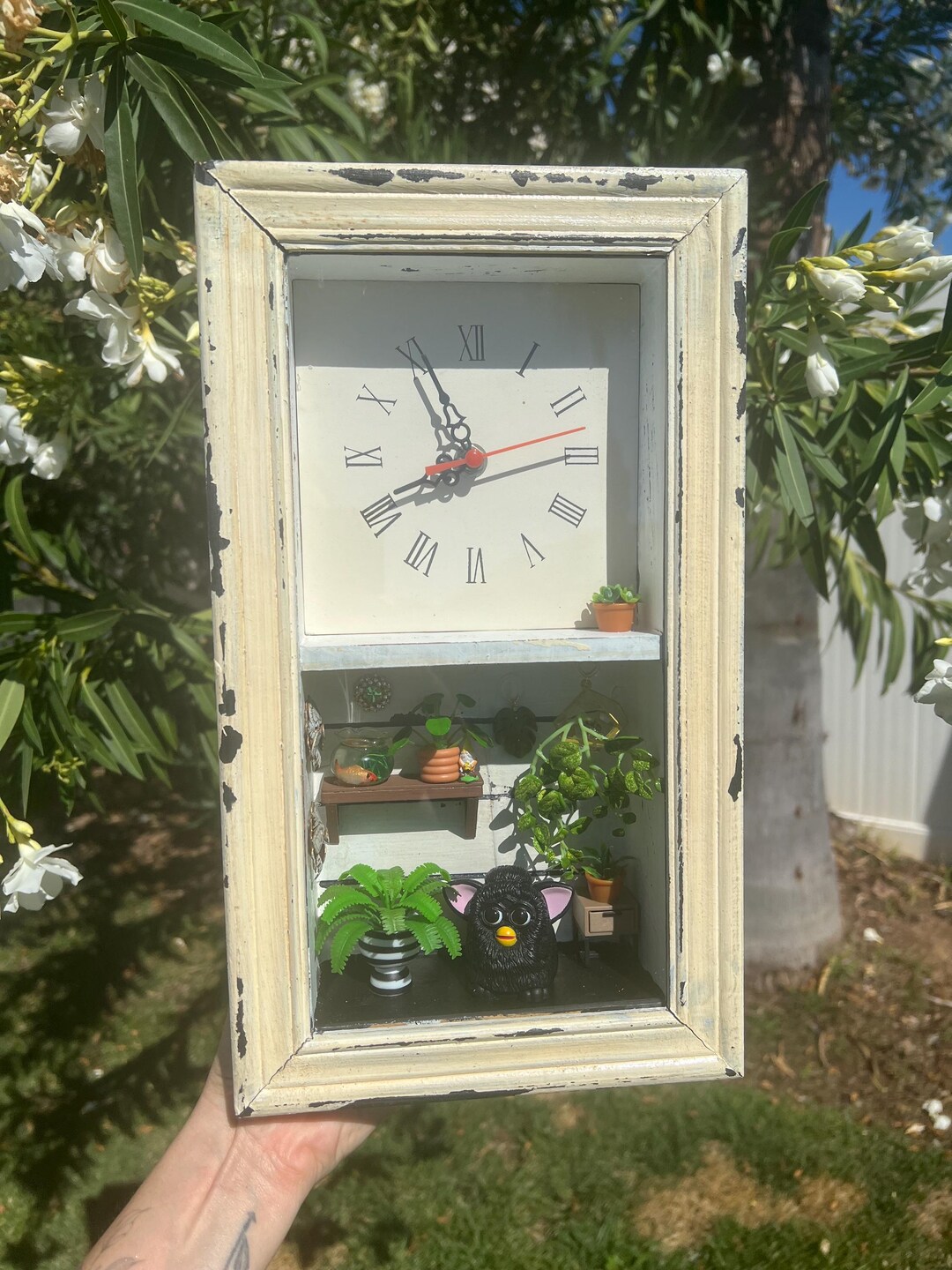 Mini Plant Lover Furby Shadow Box Clock - Etsy