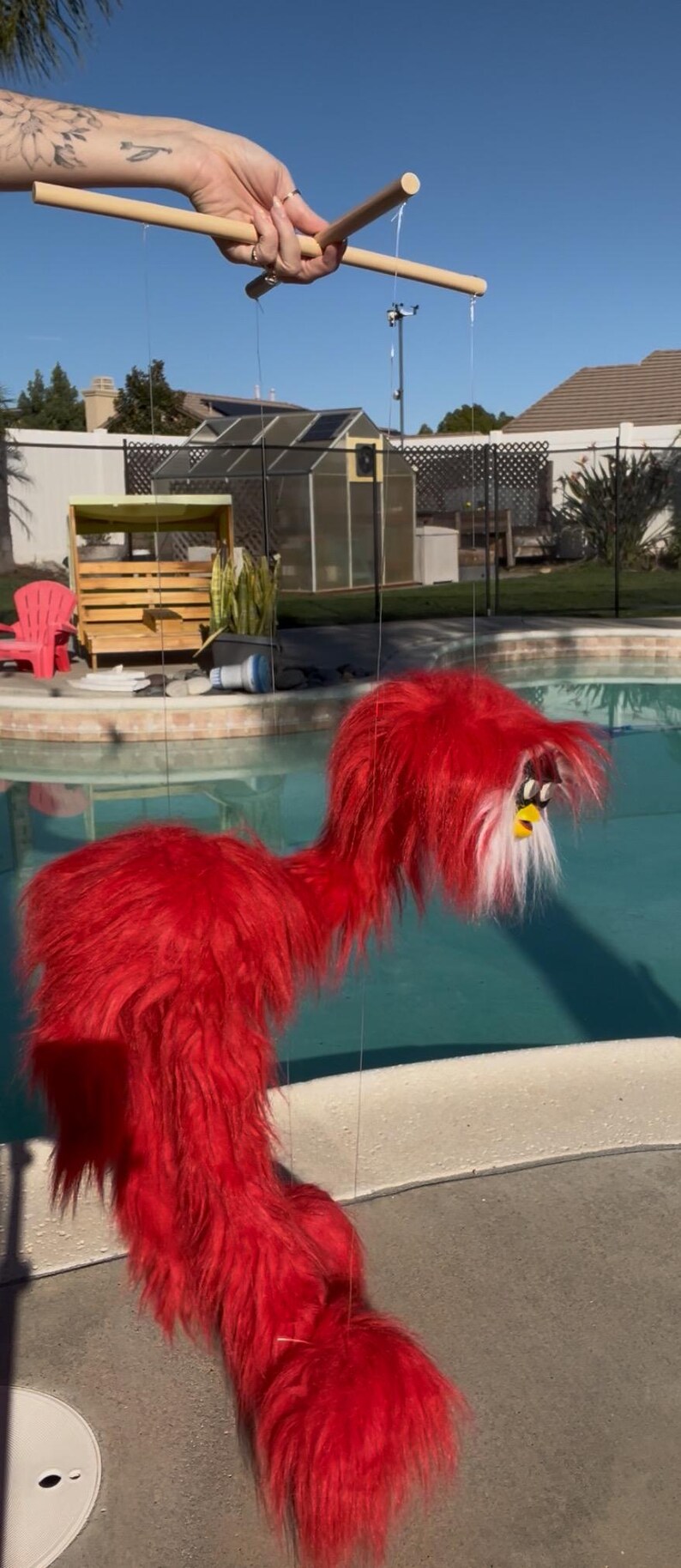 Custom Furby String Puppet Marionette Oddbody Long Body Red - Etsy