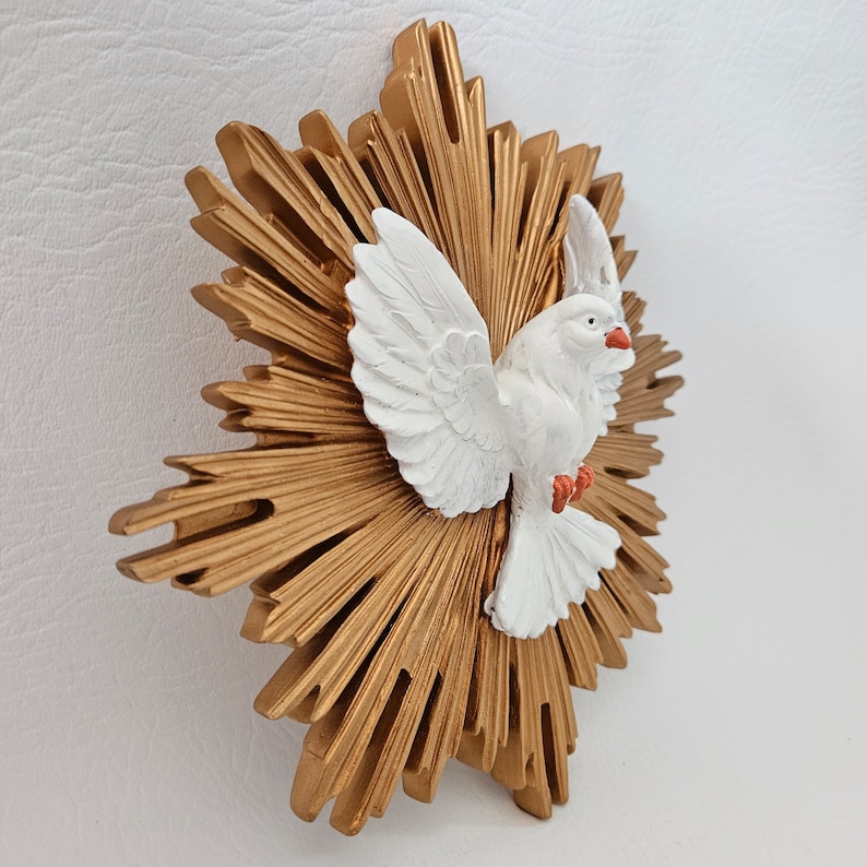 Holy Spirit 3D Figure Wall Sculpture Decor 8 Inches Gold - Etsy