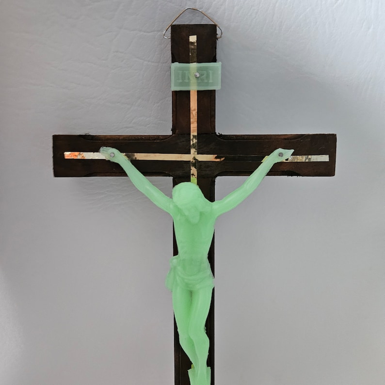 Glow in the Dark Wooden Crucifix Wall Cross 11.5 Inches - Etsy
