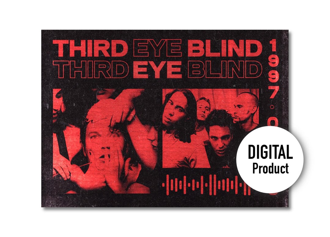 Third Eye Blind Grunge Poster | 90s Alt Rock Wall Art | Digital ...