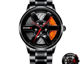Spinning Mustang 3D Brake Caliper Wheel Watch: Steel, Leather or Mesh ...