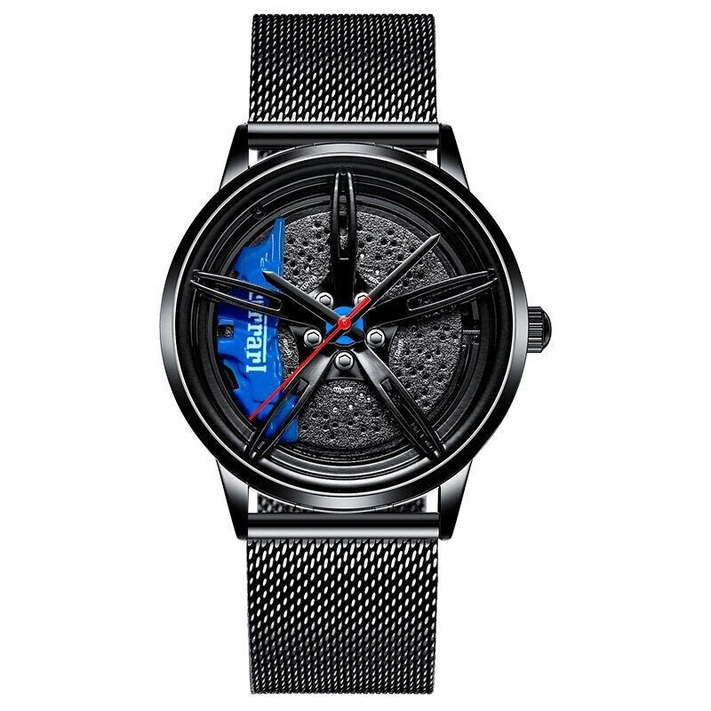 Ferrari 3D Brake Caliper Wheel Watch : Steel, Leather or Mesh Band - Etsy