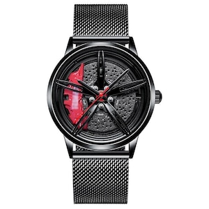Ferrari 3D Brake Caliper Wheel Watch : Steel, Leather or Mesh Band - Etsy