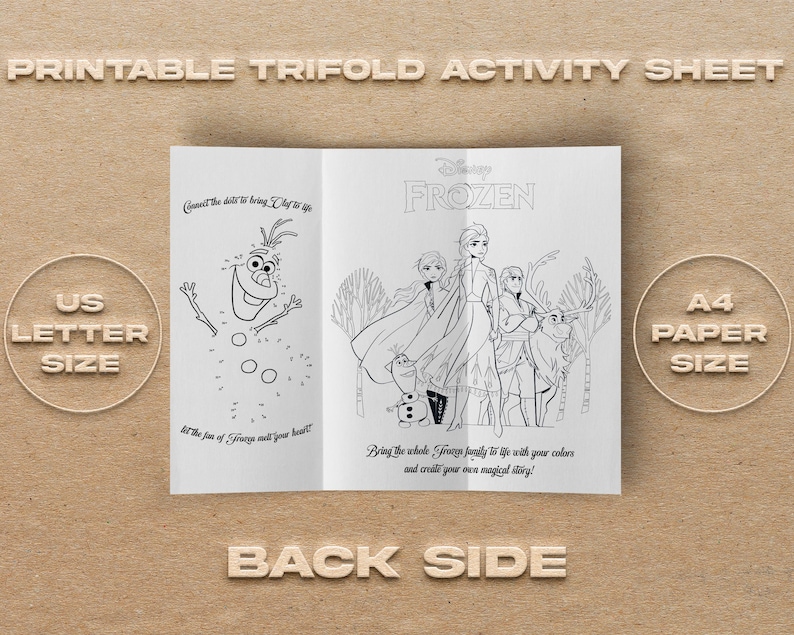 Printable Frozen Activity Sheet, Elsa and Anna Coloring Page, Kids ...
