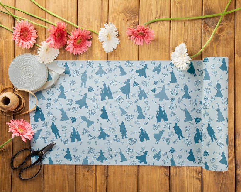 Printable Disney Frozen Wrapping Paper, Frozen Birthday Party ...
