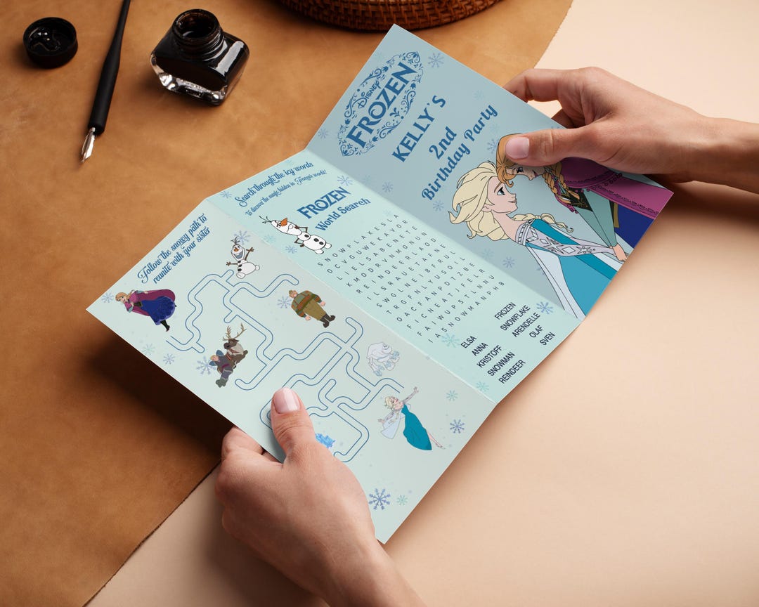 Printable Frozen Activity Sheet, Elsa and Anna Coloring Page, Kids ...