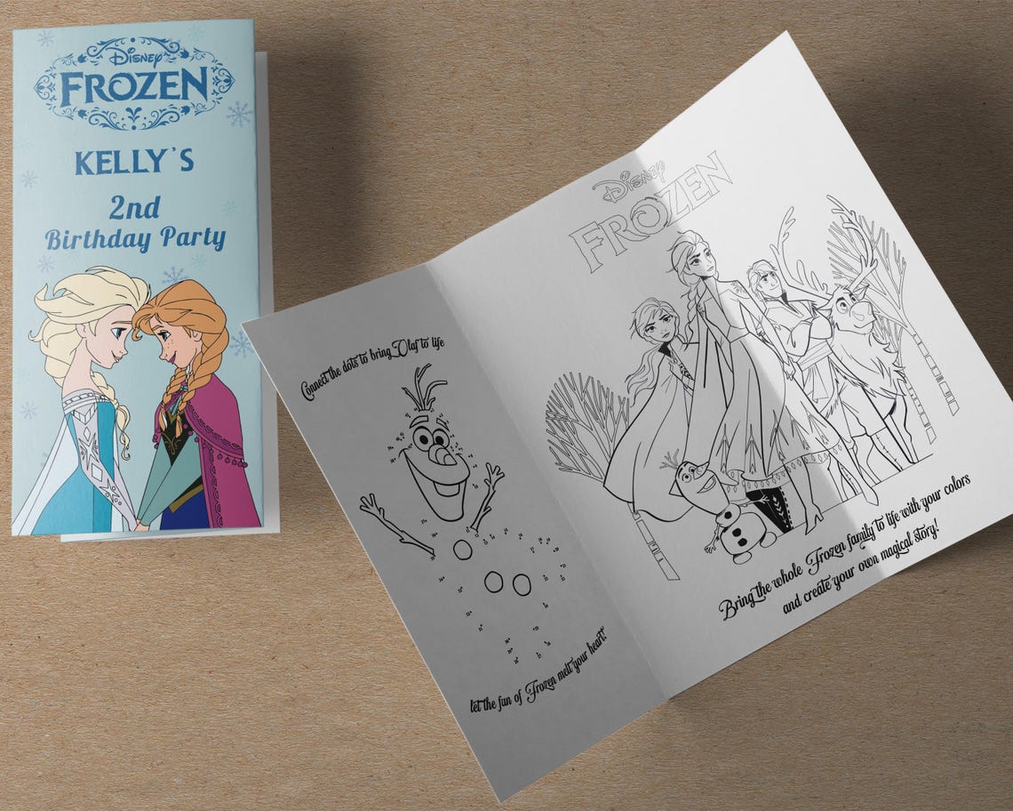 Printable Frozen Activity Sheet, Elsa and Anna Coloring Page, Kids ...