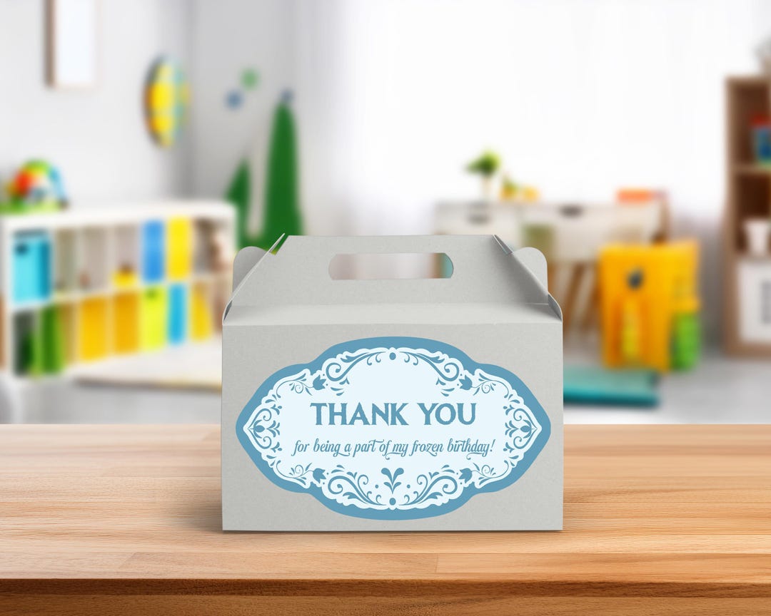 Printable Disney Frozen Gable Box Label, Frozen Birthday Party ...