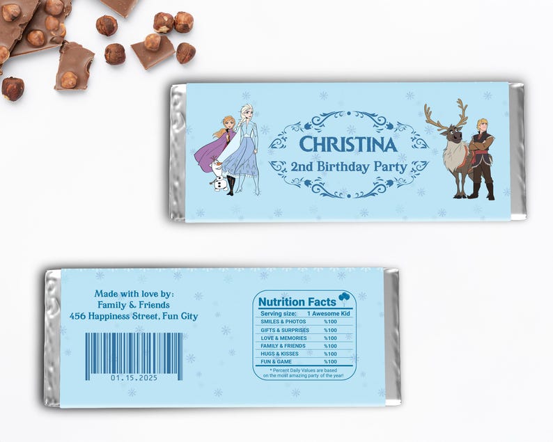 Printable Frozen Label Bundle, Frozen Starter Pack, Party Decoration ...
