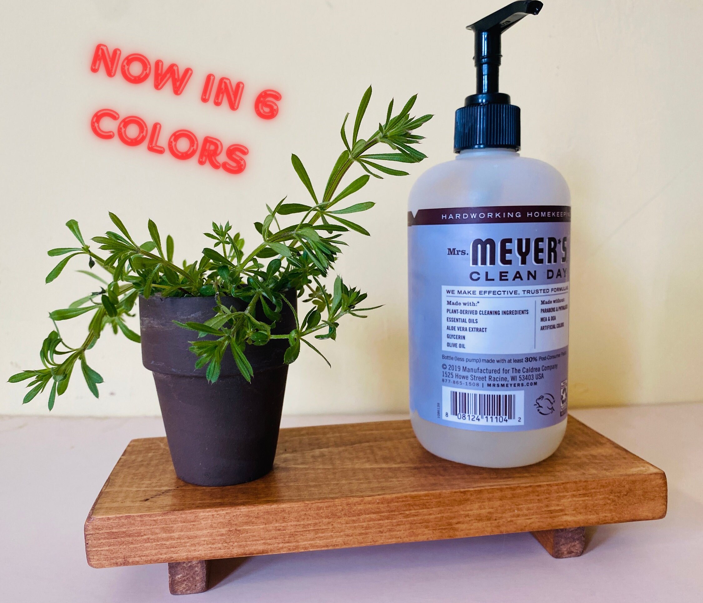 Wood Riser Rustic Soap Tray Bathroom Pedestal Product Display Kitchen ...