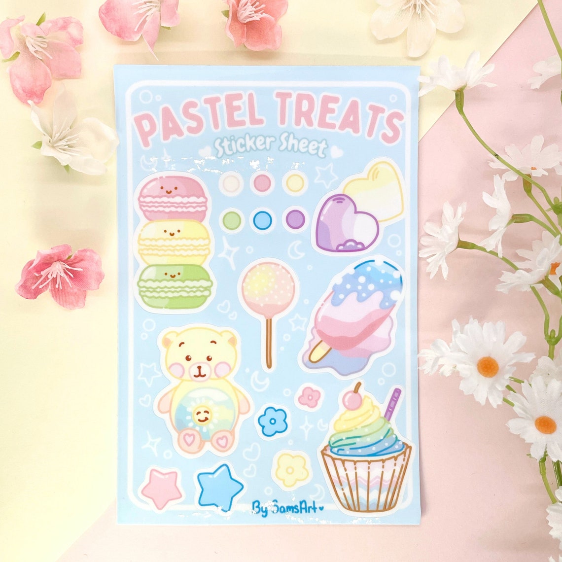 Pastel Treats Vinyl Sticker Sheet - Etsy