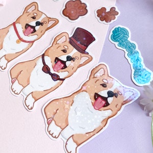Corgi Pups Vinyl Sticker Pack - Etsy