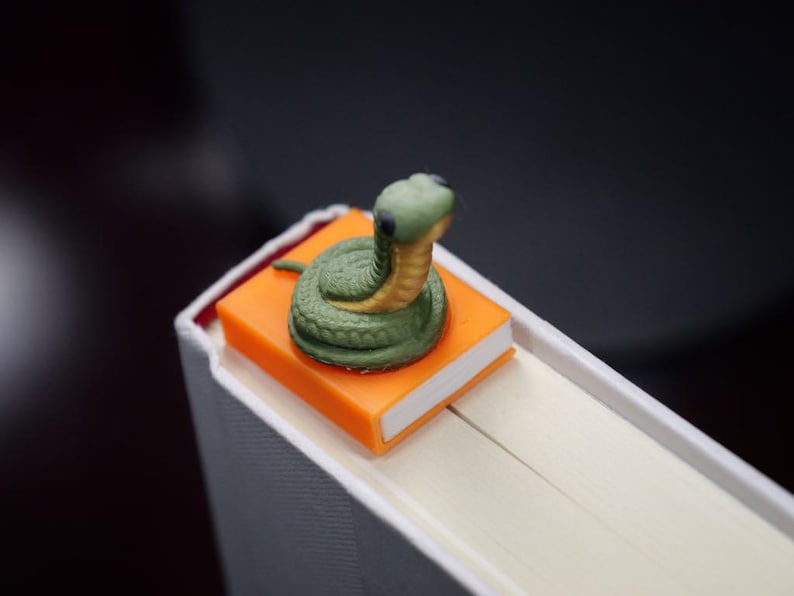Snake Bookish Bookmark - 3D Printed - Etsy