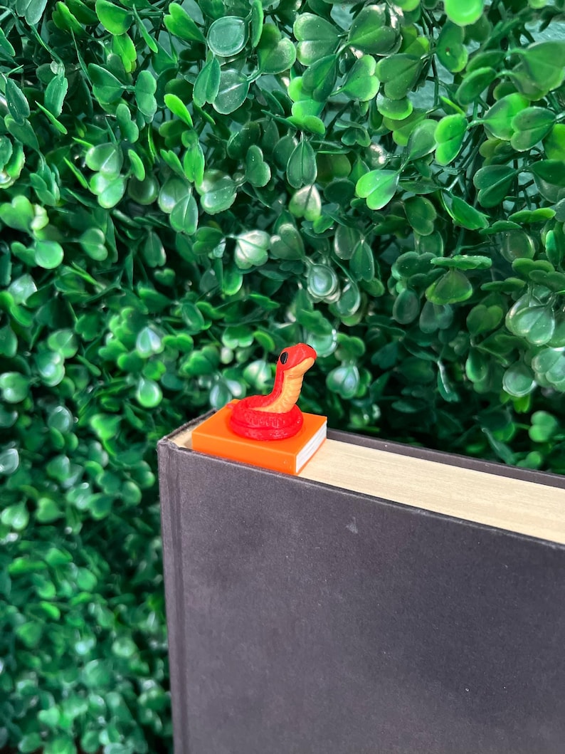 Snake Bookish Bookmark - 3D Printed - Etsy