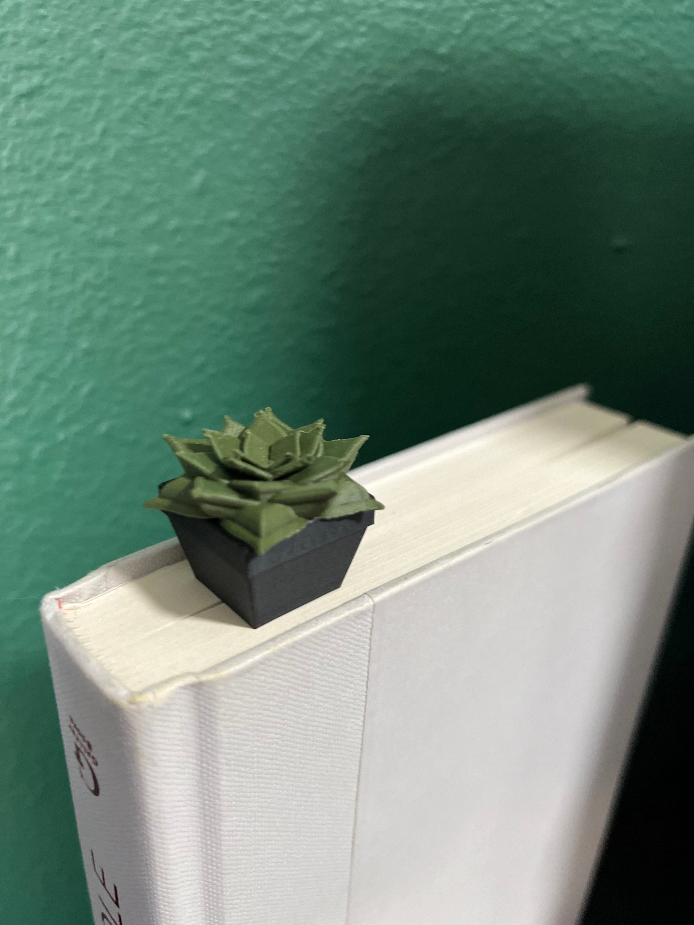 Succulent Plant Bookish Bookmark - 3D Printed - Etsy