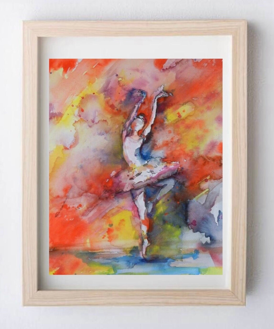 Ballerina, Ballet Art Print, Studio Art, Ballerina Painting, Dancer Art ...