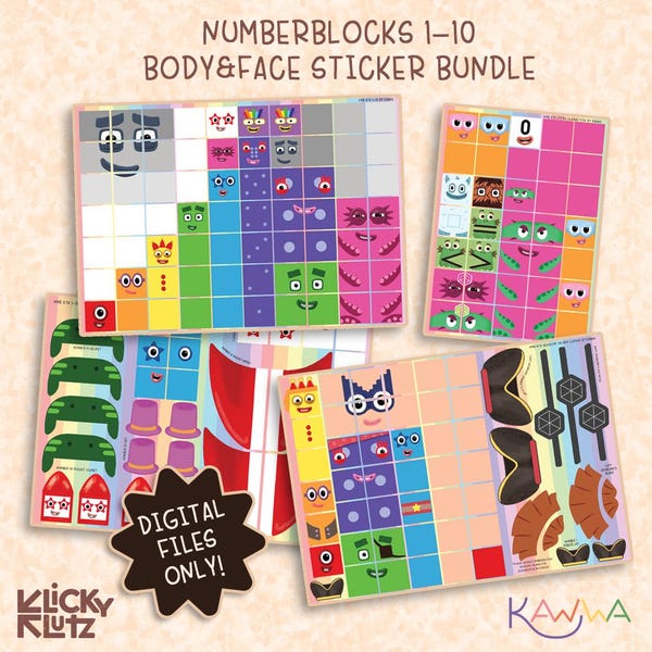 Number Blocks Body - Etsy
