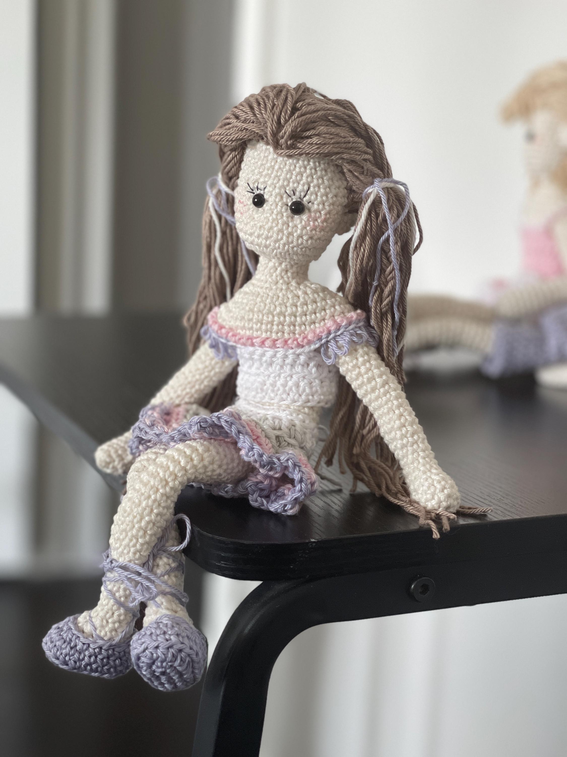Crochet Pattern (PDF) "style My Hair" Beautiful Ballerina Doll Natasha ...