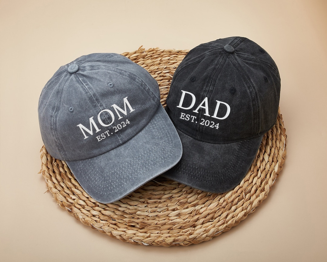 Custom Embroidered Hat, Mom and Dad Baseball Caps, Personalized Gifts ...