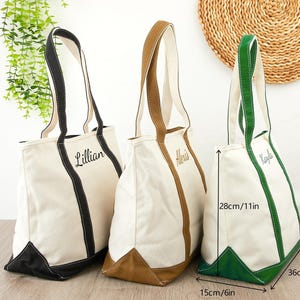 Custom Embroidered Canvas Tote Bag: Personalized Travel Bag - Etsy