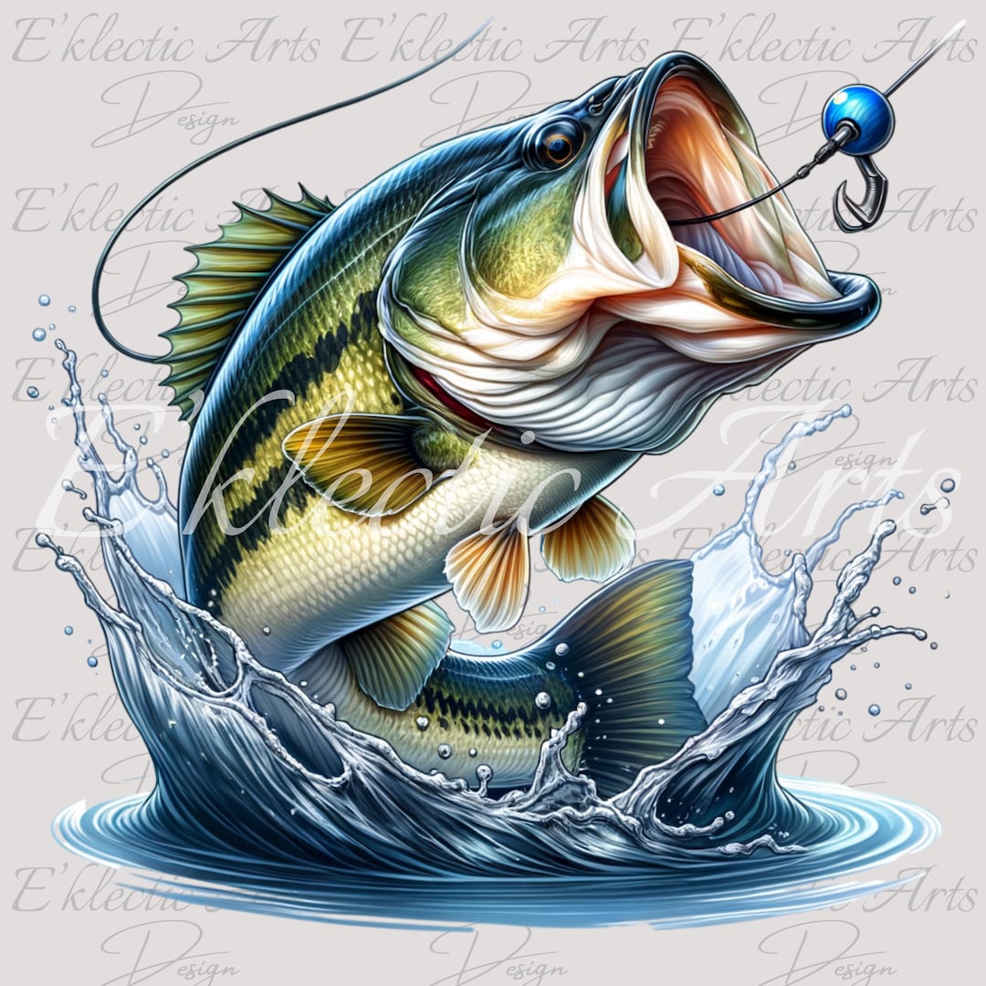 Large Mouth Bass PNG Sublimation Design Digital Download, PNG Instant ...