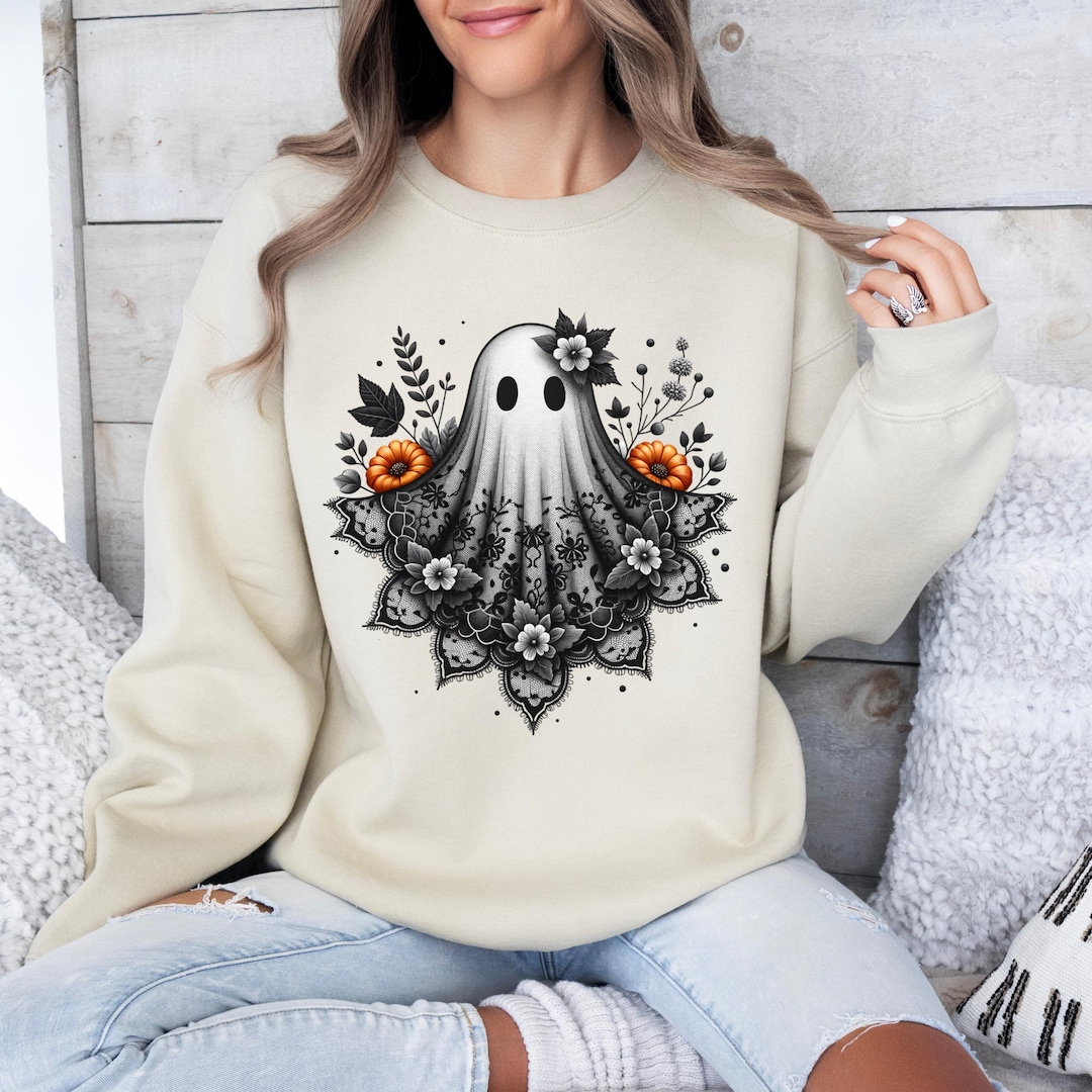 Lace Ghost PNG Sublimation Design Digital Download, PNG Instant ...