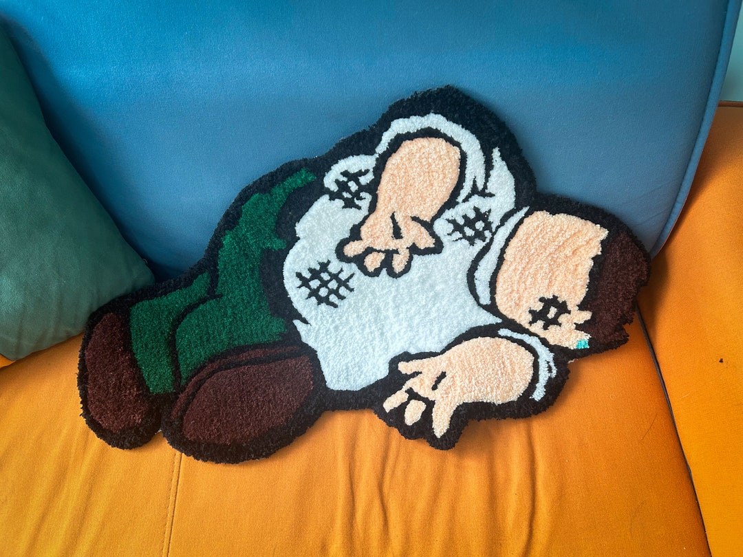 Family Guy Peter Griffin Death Pose Meme Tufted Rugs Cartoon 100% ...