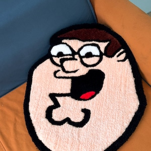 100% Handmade/family Guy Peter Custom Cartoon Tufting - Etsy