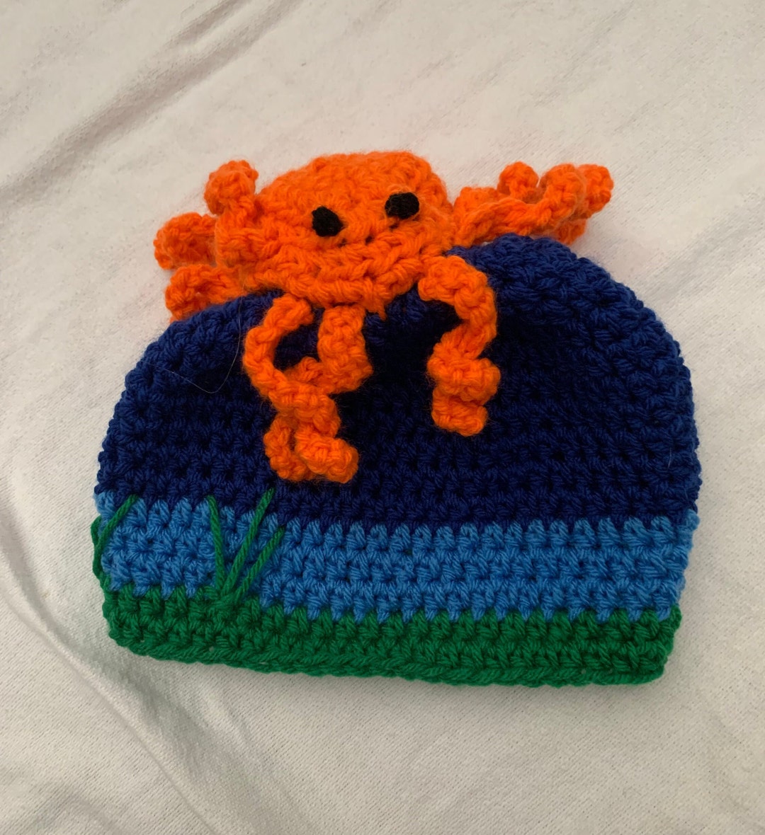 Crochet Orange Crab Hat - Etsy