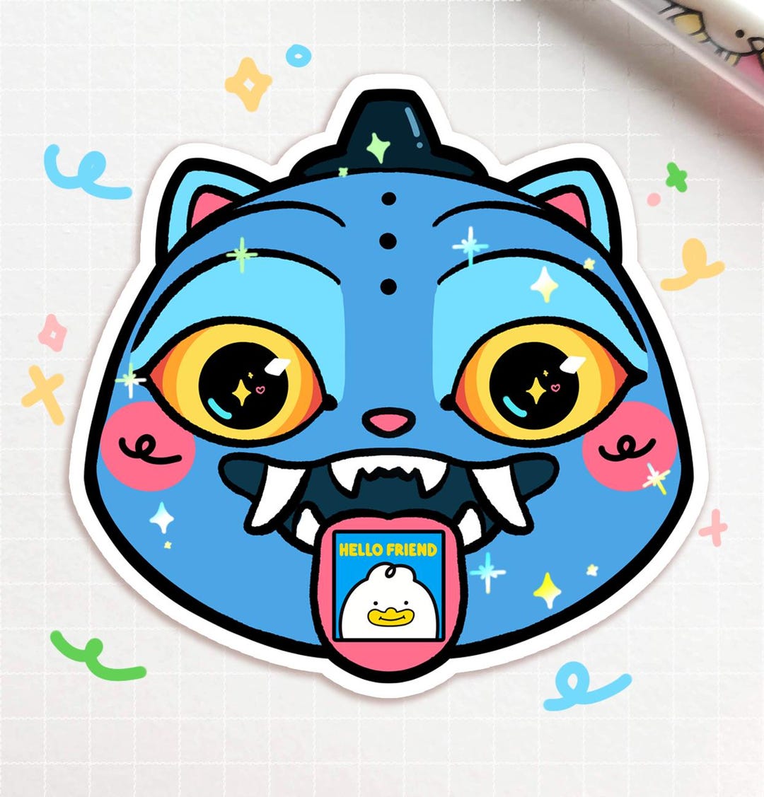 Kpop Demon Hunter Inspired Derpy Sticker - Etsy