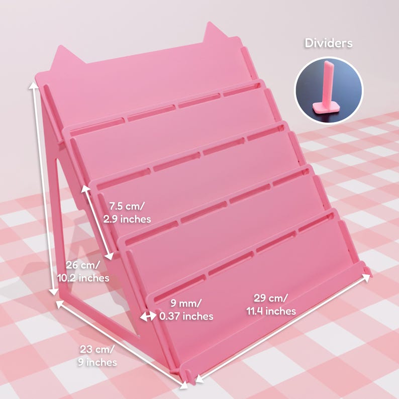 3 Inch Sticker Display Stand Tiered [FILES ONLY] - Etsy