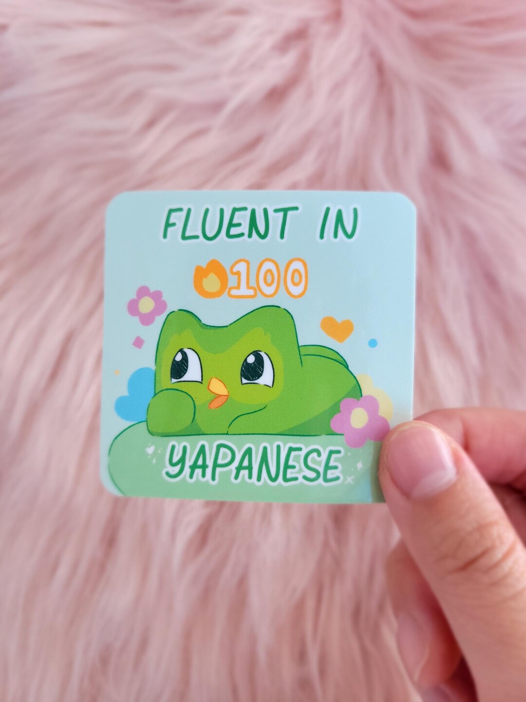 Duolingo Inspired Yapanese Sticker - Etsy
