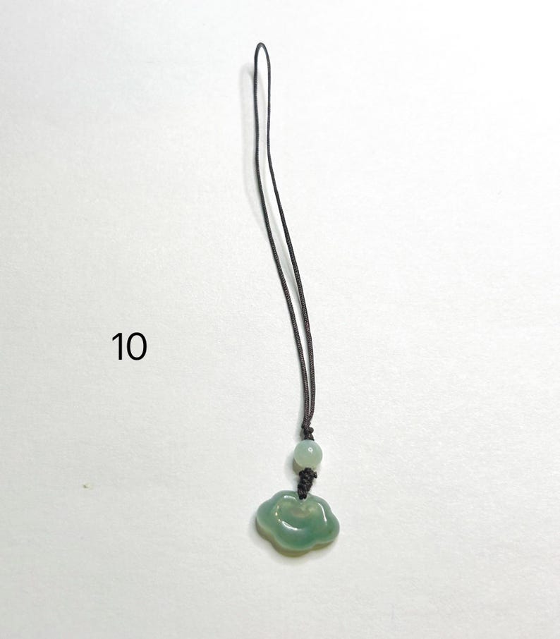 Jadeite Jade Phone Charm Keychain Jewelry Gift for Her 100% Untreated ...