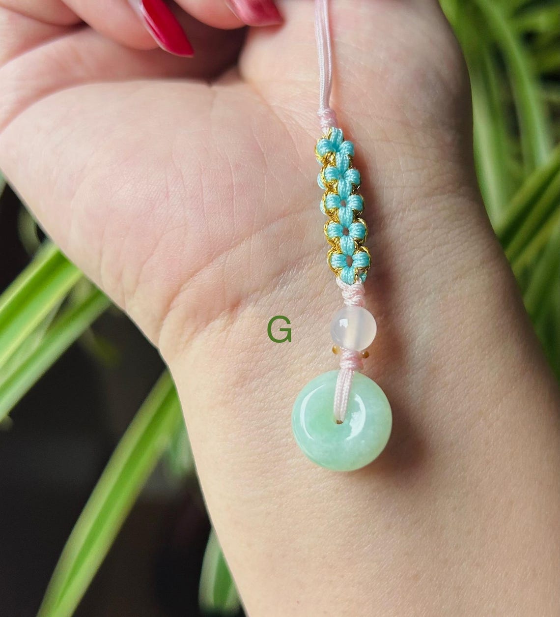 Jadeite Jade Phone Charm Handmade Jewelry Gift for Her Authentic ...