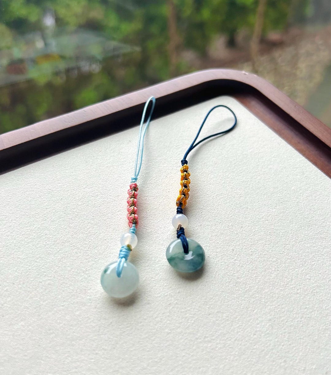 Jadeite Jade Phone Charm Handmade Jewelry Gift for Her Authentic ...