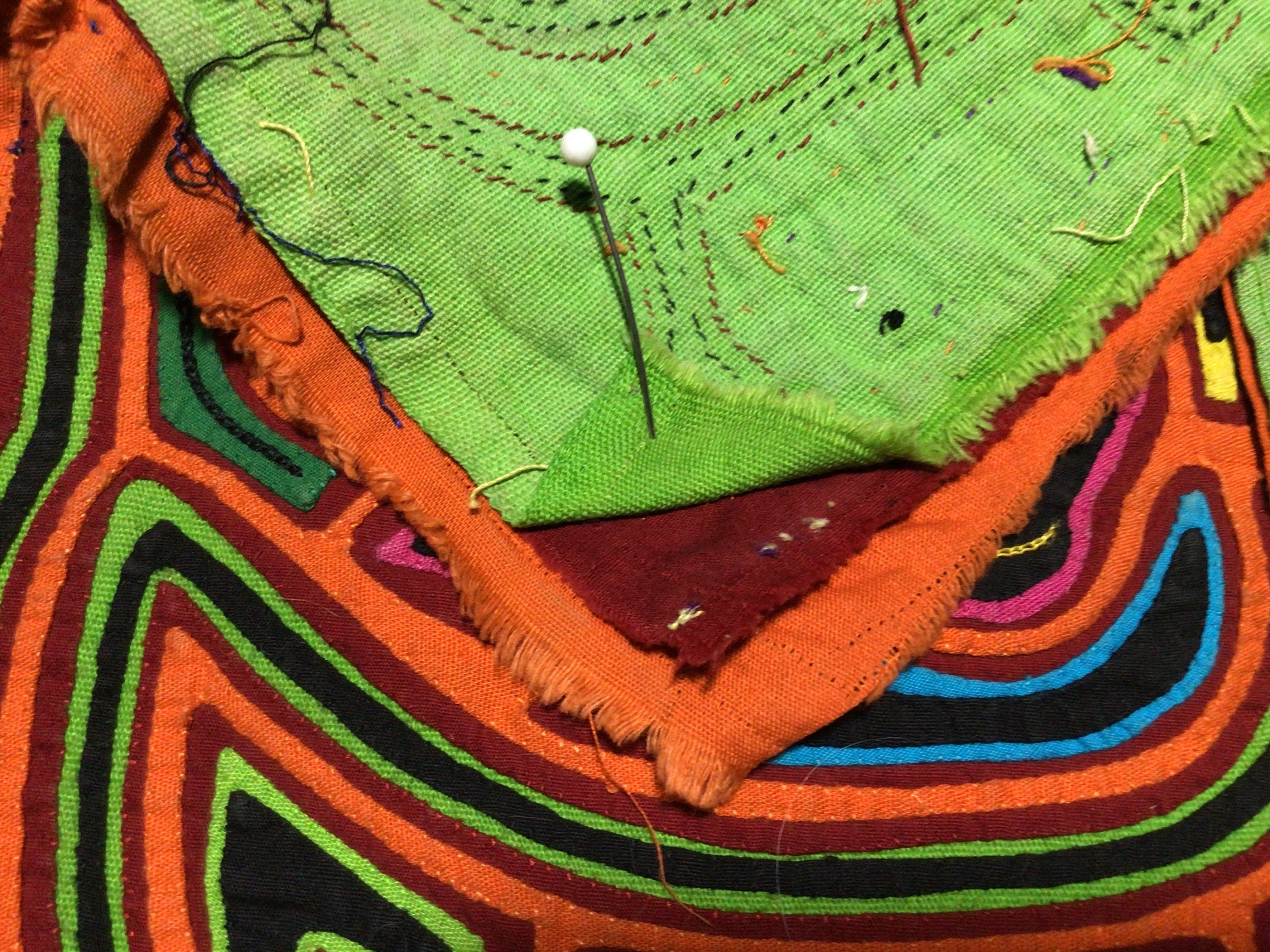 Vintage Kuna Handmade Mola Embroidery Textile Art Framed in Glass ...