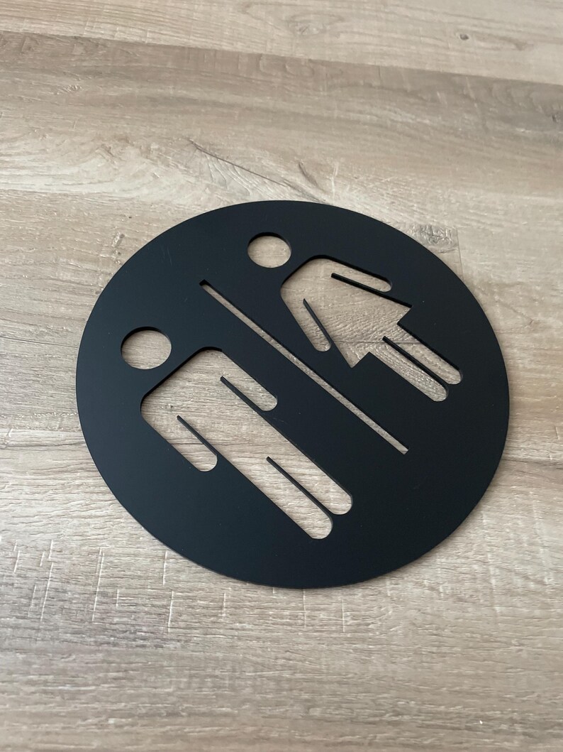 MODERN RESTROOM SIGN: Business Washroom Decor - Etsy Canada