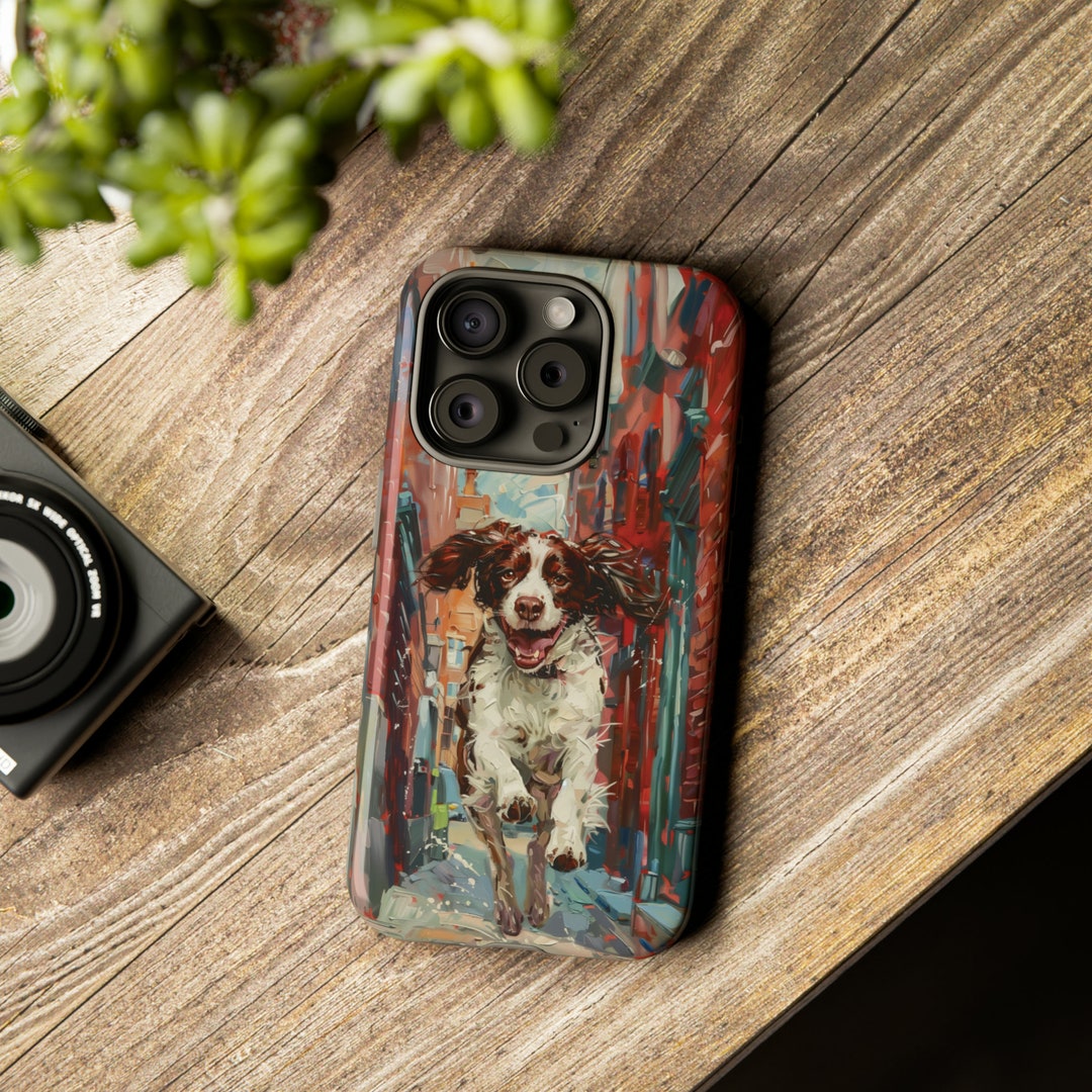 Tough Iphone/samsung Dynamic Dog Sprint Phone Case | English Springer ...