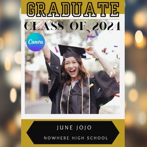 Editable Graduation Invite, Graduation Flyer, Graduation Party ...